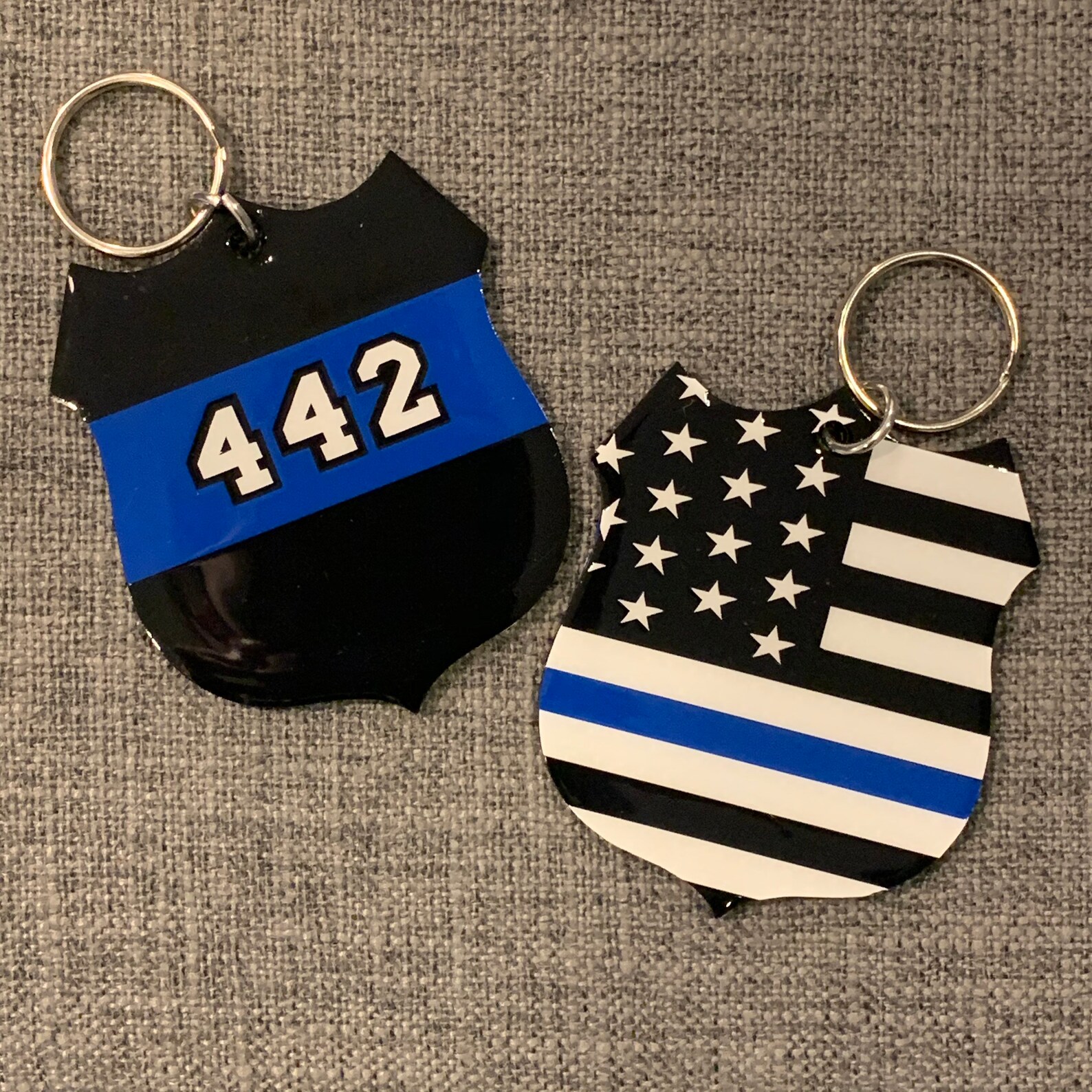 Police Department Badge Keychain Police Department Badge - Etsy