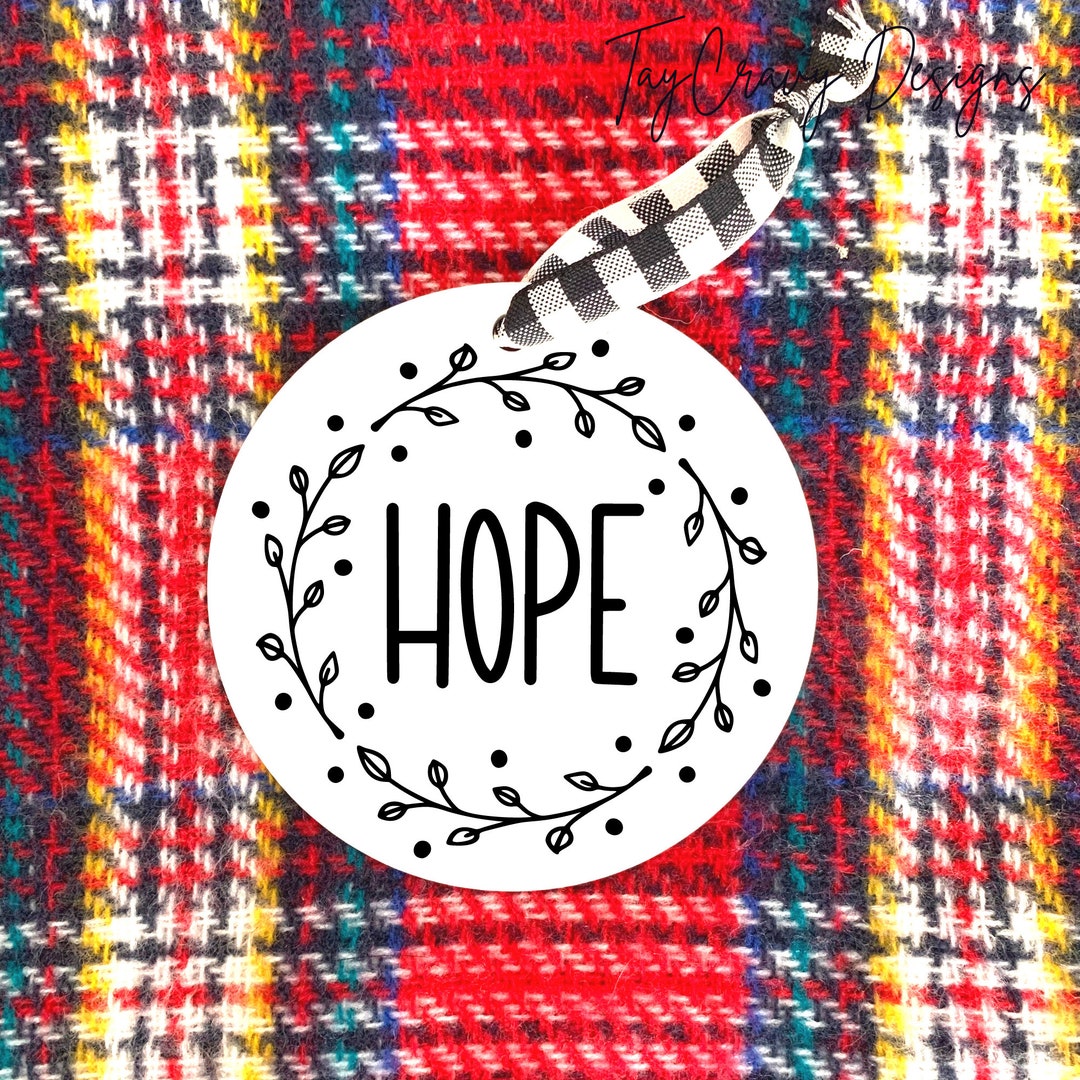 Hope Ornament - Hope Christmas Ornament- 2021 Ornament - Christmas Gift ...