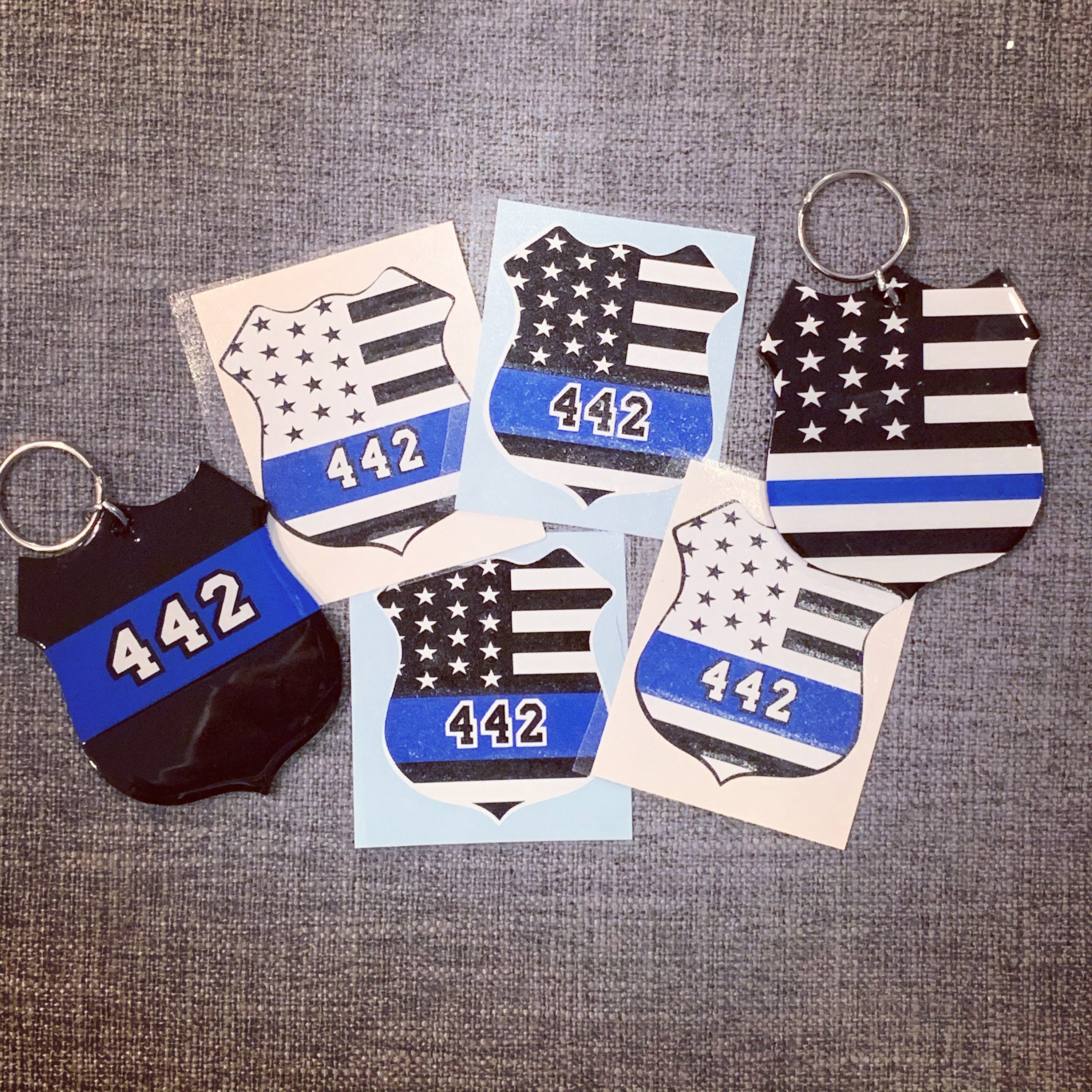 Police Department Badge Keychain Police Department Badge - Etsy