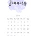 2017 + 2018 Calendar Template - 12x18 Photo Simple Wall Calendar ...
