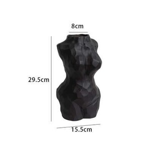 Unique Woman Body Vase, Female Torso, Pompous Grass Vase Art Decor ...