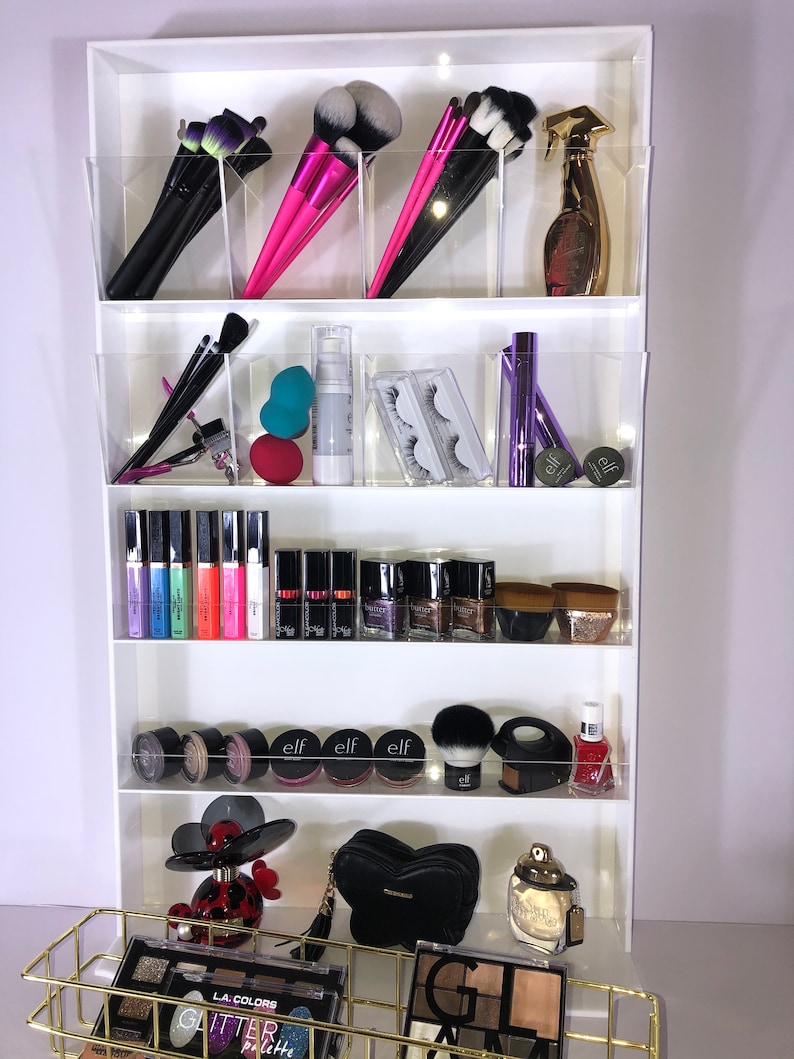 Wall Makeup Organizer White - Etsy