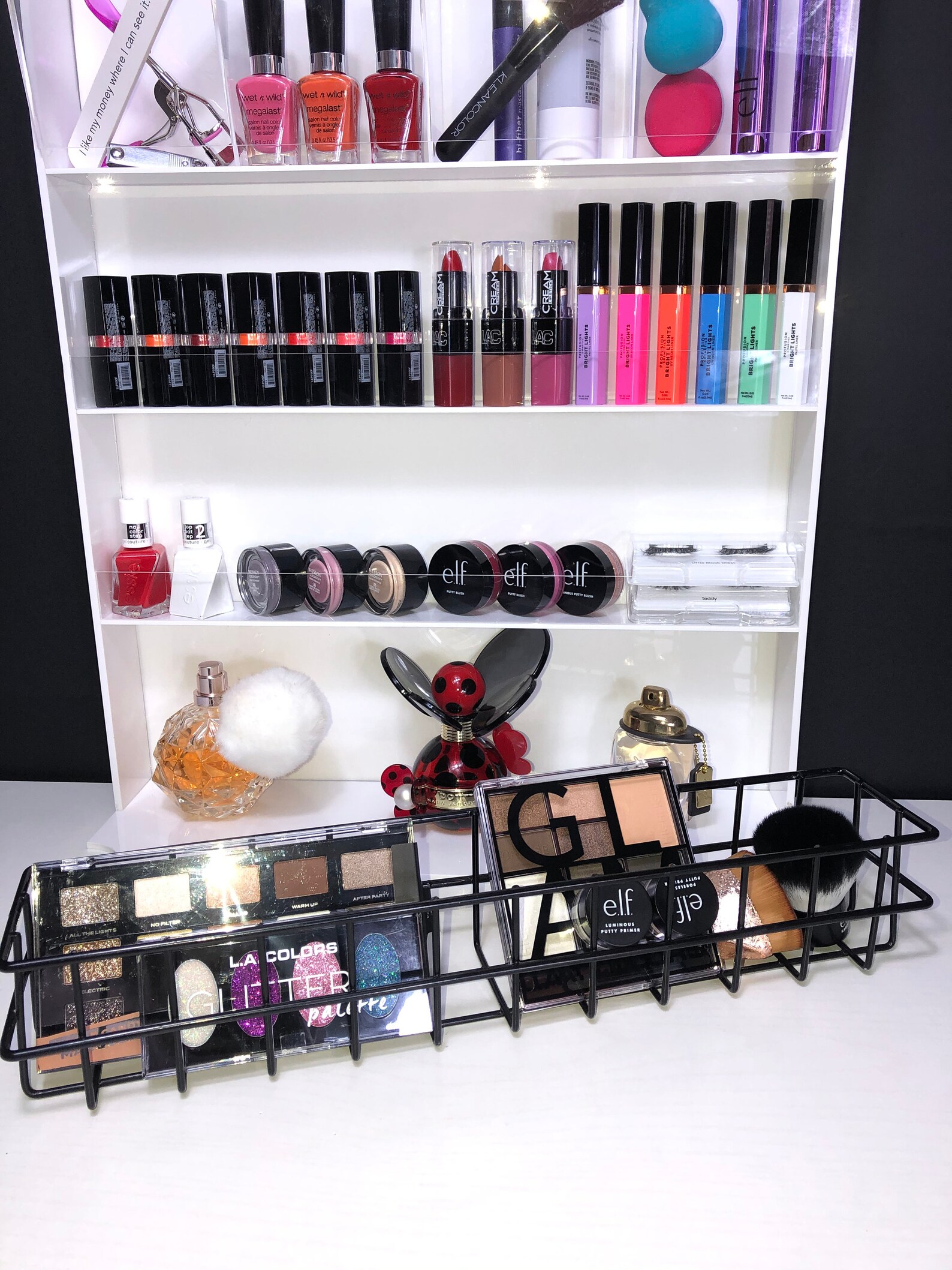 Wall Mounted Makeup Organizer Cosmetic Storage - Etsy