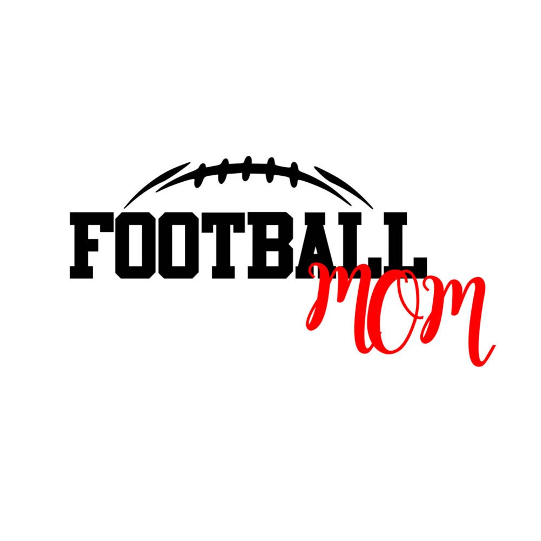 SVG, DXF, PDF, Png Cut File,"football Mom", Bluemoosesvg, Silhouette ...