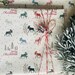 Punny Moose Christmas Wrapping Paper Roll - Christmoose - Cream ...