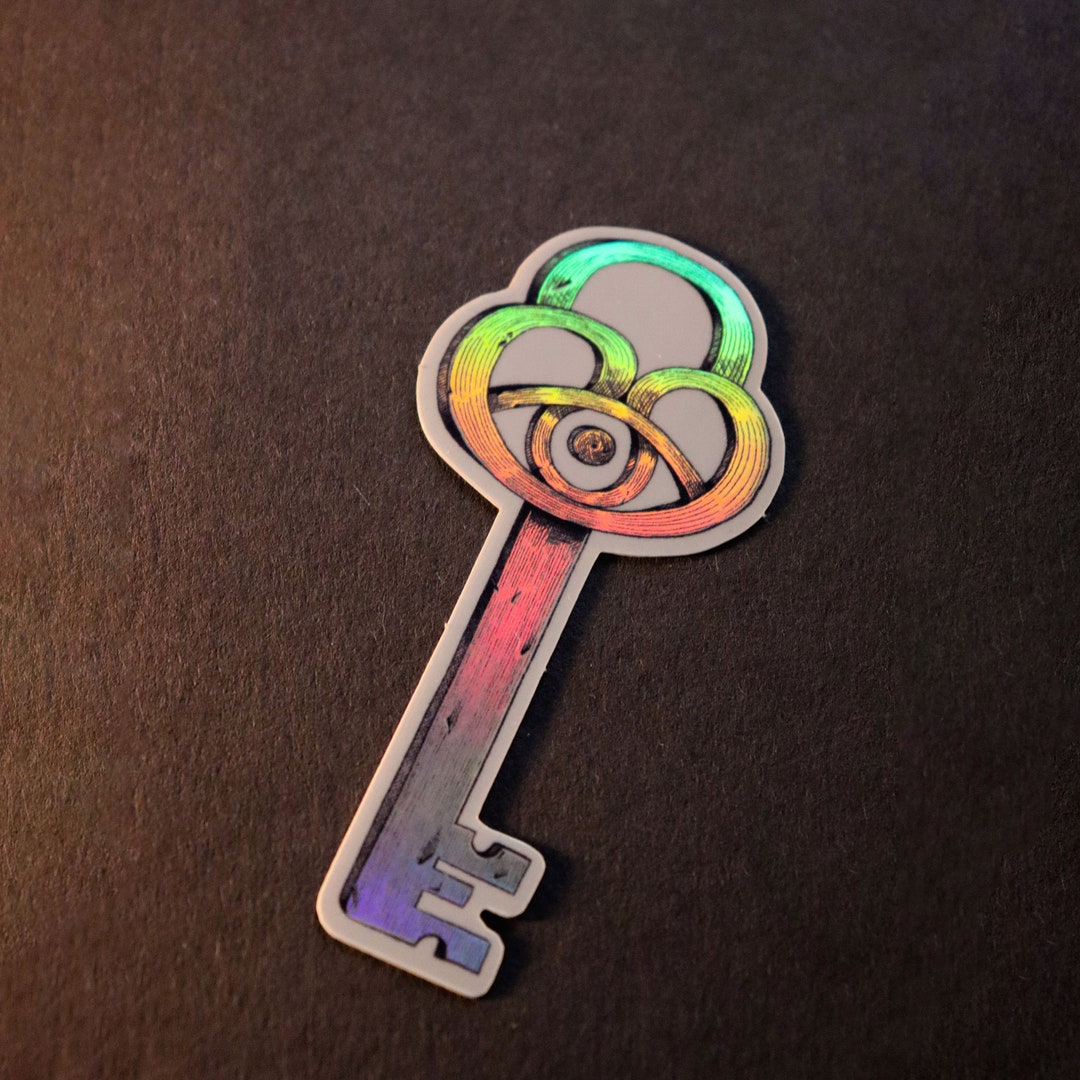 Key of Dreams Holographic Sticker. Occult Planner Accessories. Hekate ...