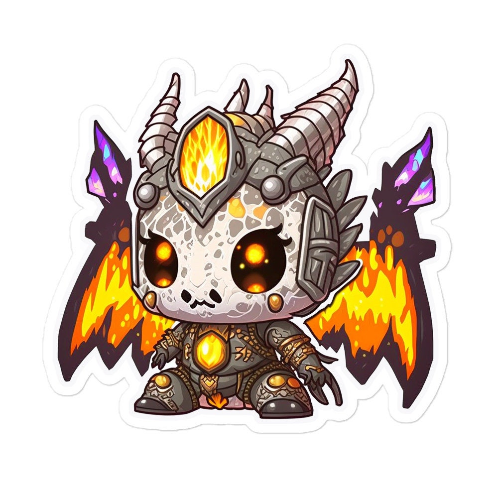 Deathwing Inspired Chibi Sticker - Etsy