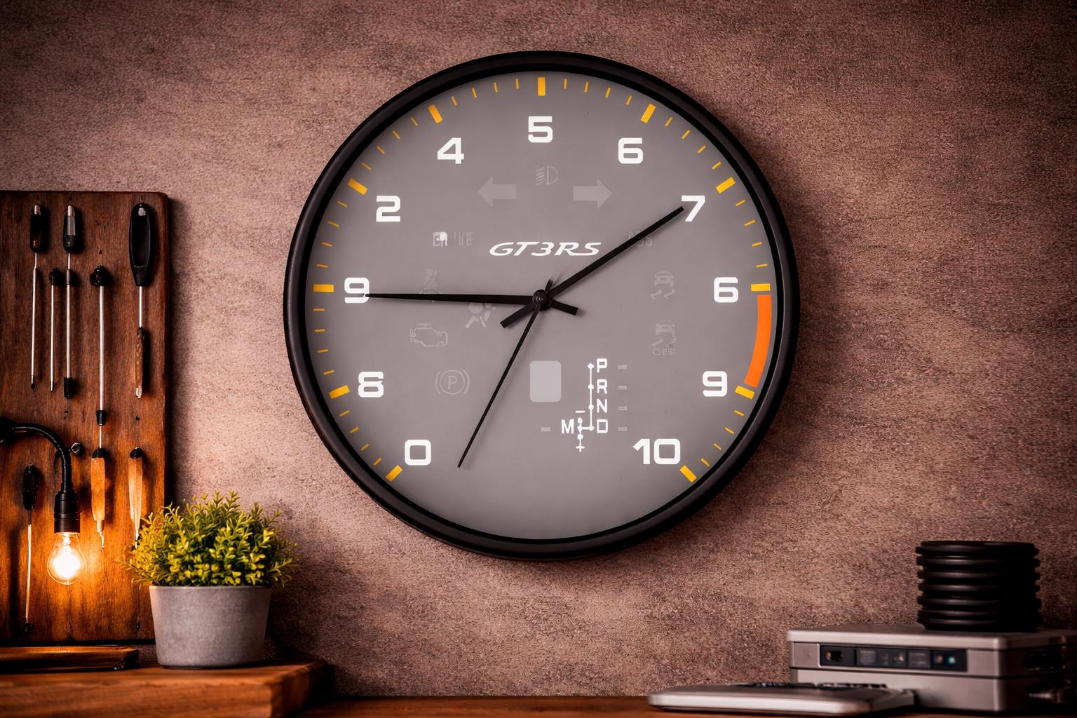 Porsche GT3 RS Motorsport Wall Clock – Racing Inspired Auto Decor - Etsy