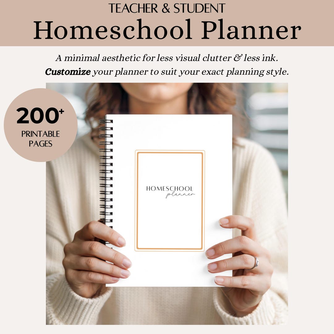 Printable Homeschool Planner | Teacher Planner | Student Planner ...