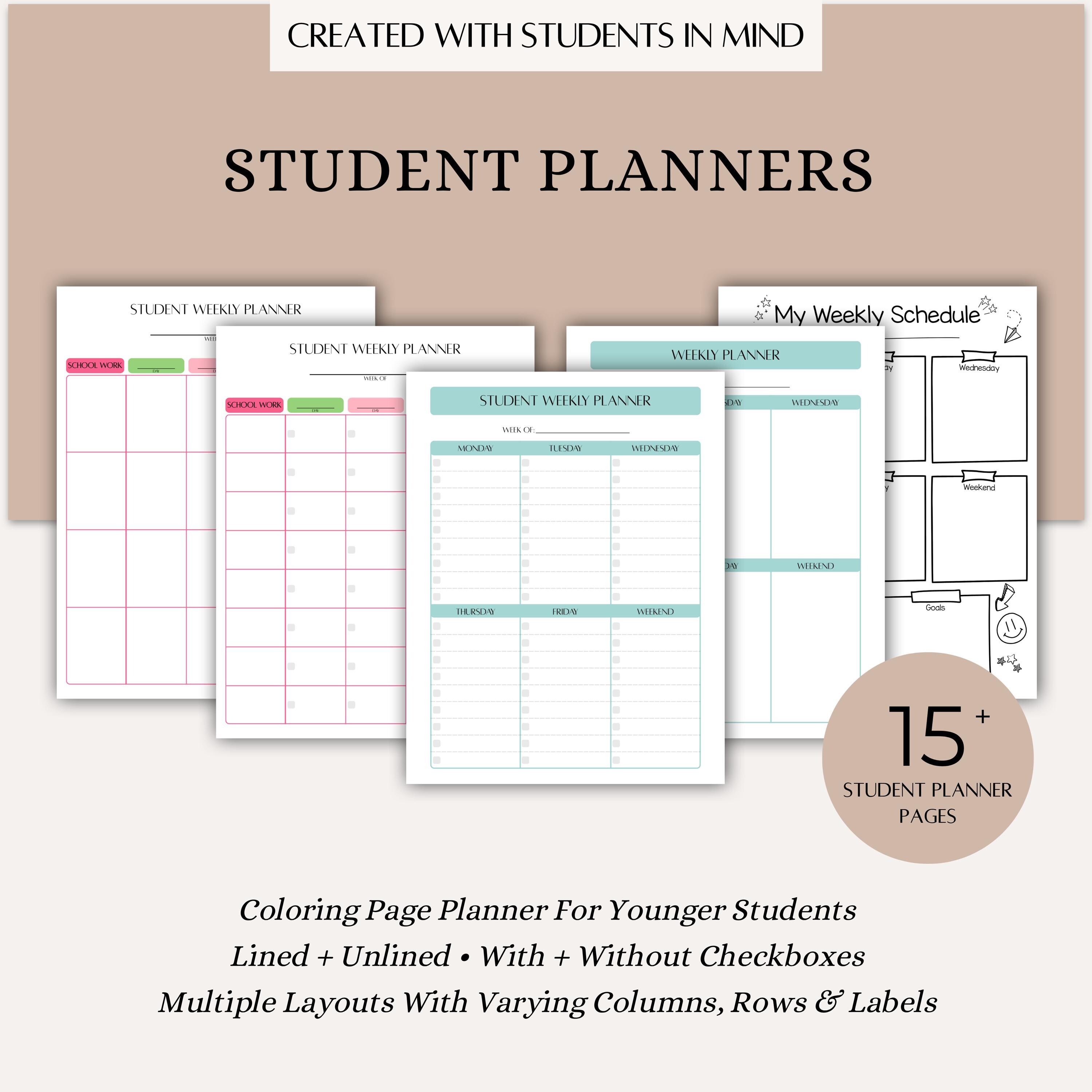 Printable Homeschool Planner | Teacher Planner | Student Planner ...