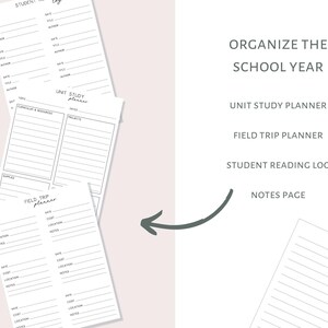 Homeschool Planner Printable, Minimalist Homeschool Planner, Homeschool ...