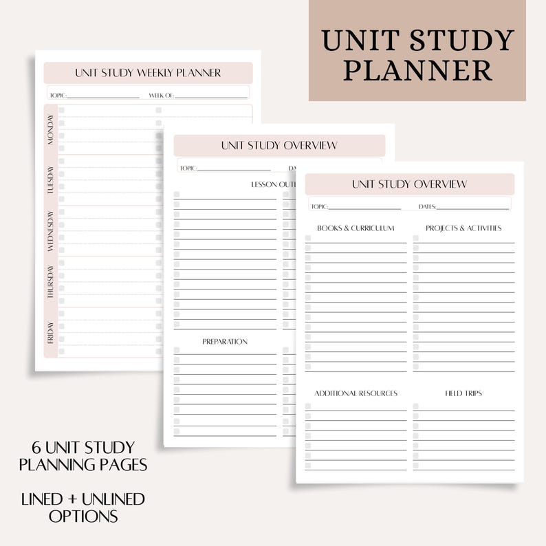 Printable Homeschool Planner | Teacher Planner | Student Planner ...