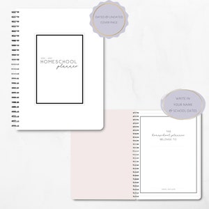Homeschool Planner Printable, Minimalist Homeschool Planner, Homeschool ...