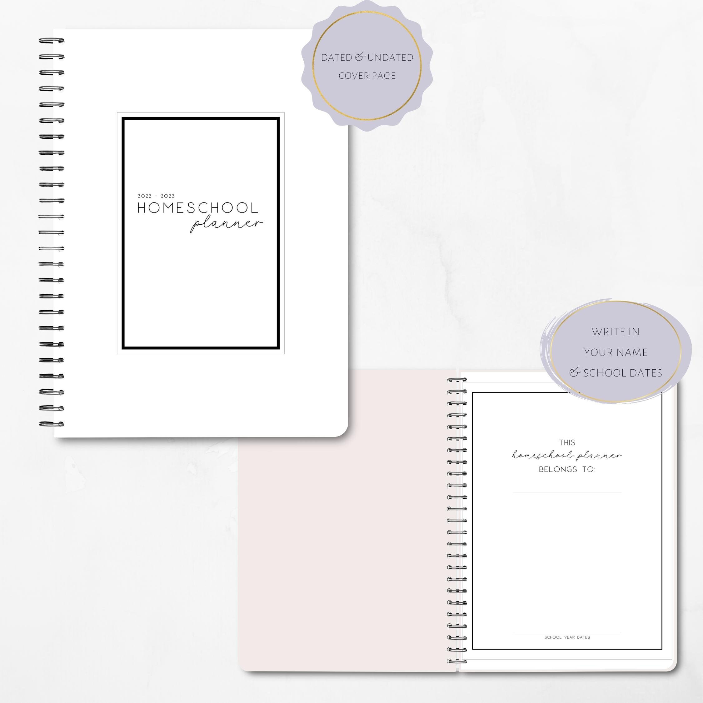 Homeschool Planner Printable Minimalist Homeschool Planner - Etsy