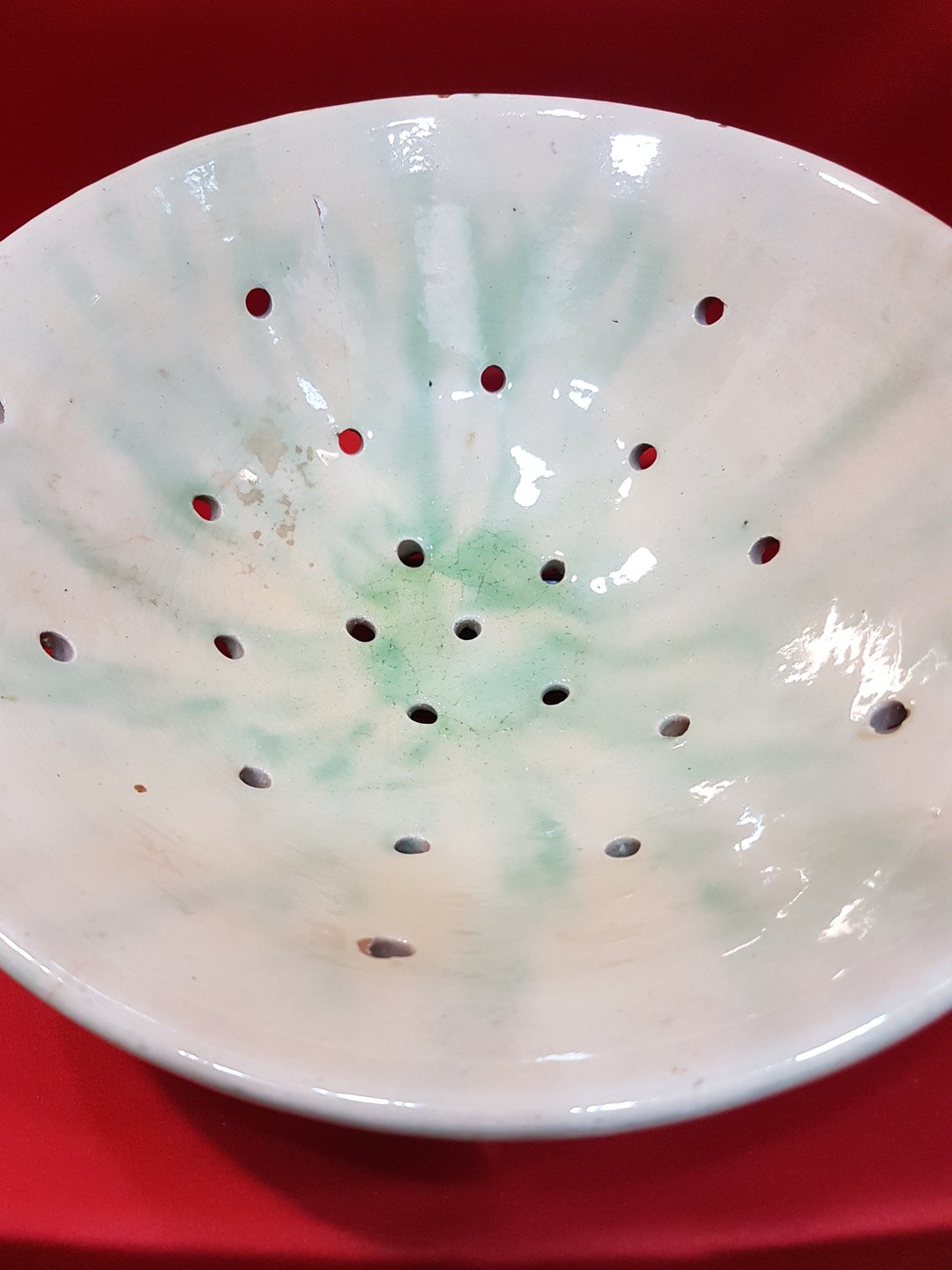 Antique Spanish Pottery. Great Draining Plate. Catalan. - Etsy