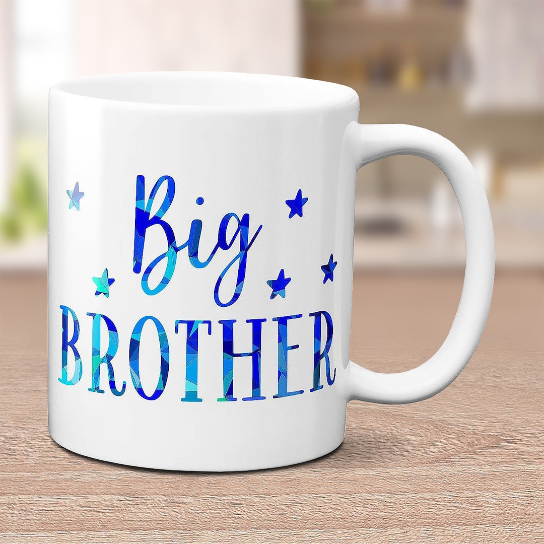 Personalized Big Brother Mug | Custom Name Coffee Cup | Big Brother ...