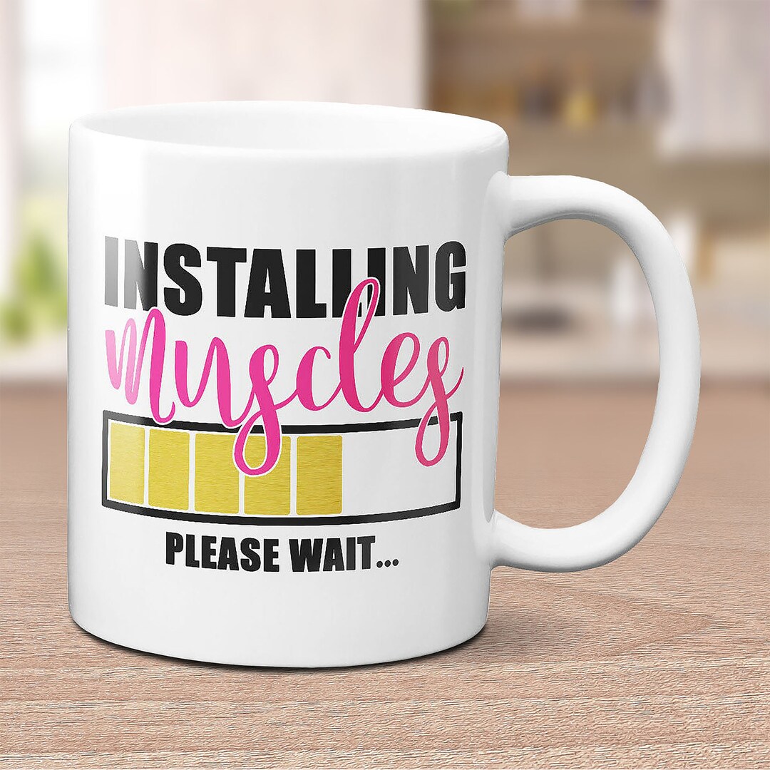 Muscle Man Mug - Funny Workout Mug for Gym Lovers - Personalized ...