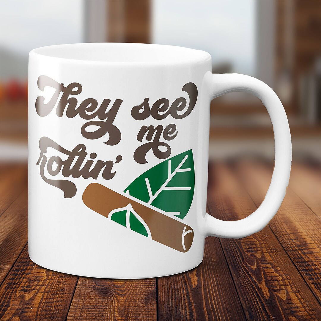 Personalized Cigars Gift: Cigar Rollin' Mug for the Ultimate Cigar ...
