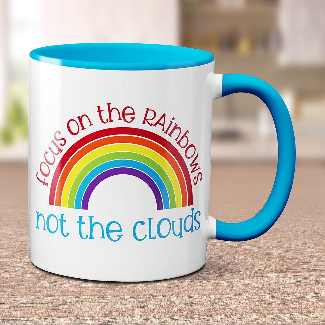 Rainbows Focus Mug - Colorful and Vibrant Mug for Increased ...