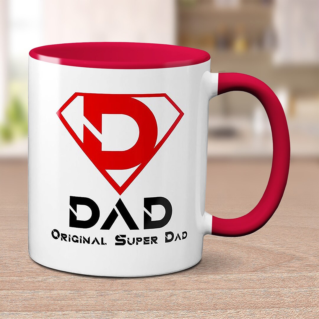 Super Dad Mug - Personalized Father's Day Gift for the Best Dad - Etsy