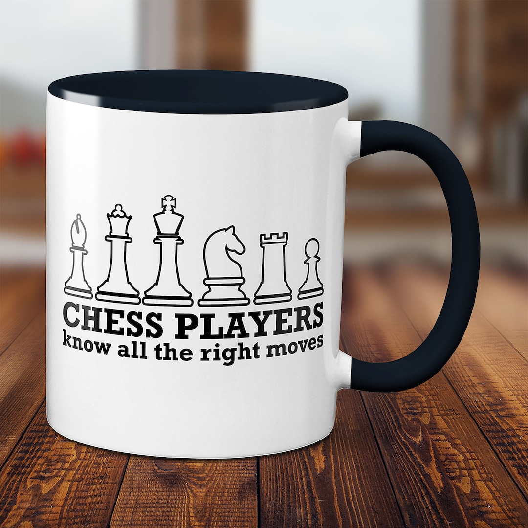 Chess Players Mug Personalized Handmade Chess Set Coffee Mug Perfect ...