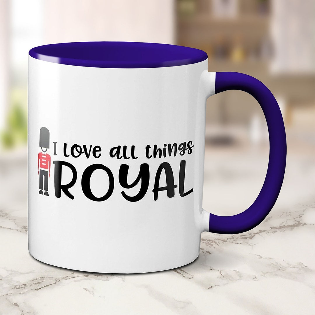 England Royal Mug - Personalized London Print - Unique British Royal ...