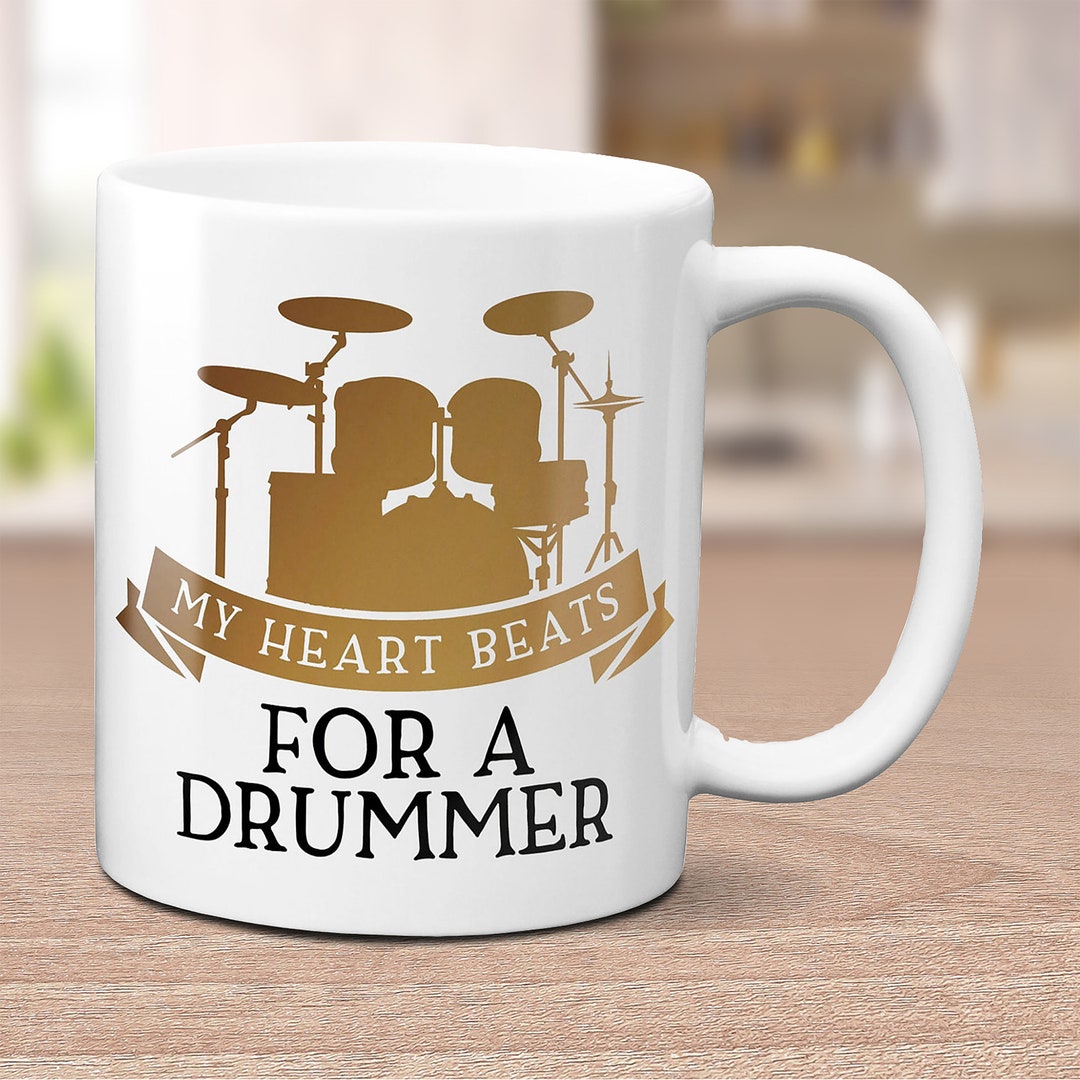 Personalized Drummer Love Gift: Customized Drums Mug for Boyfriend - Etsy