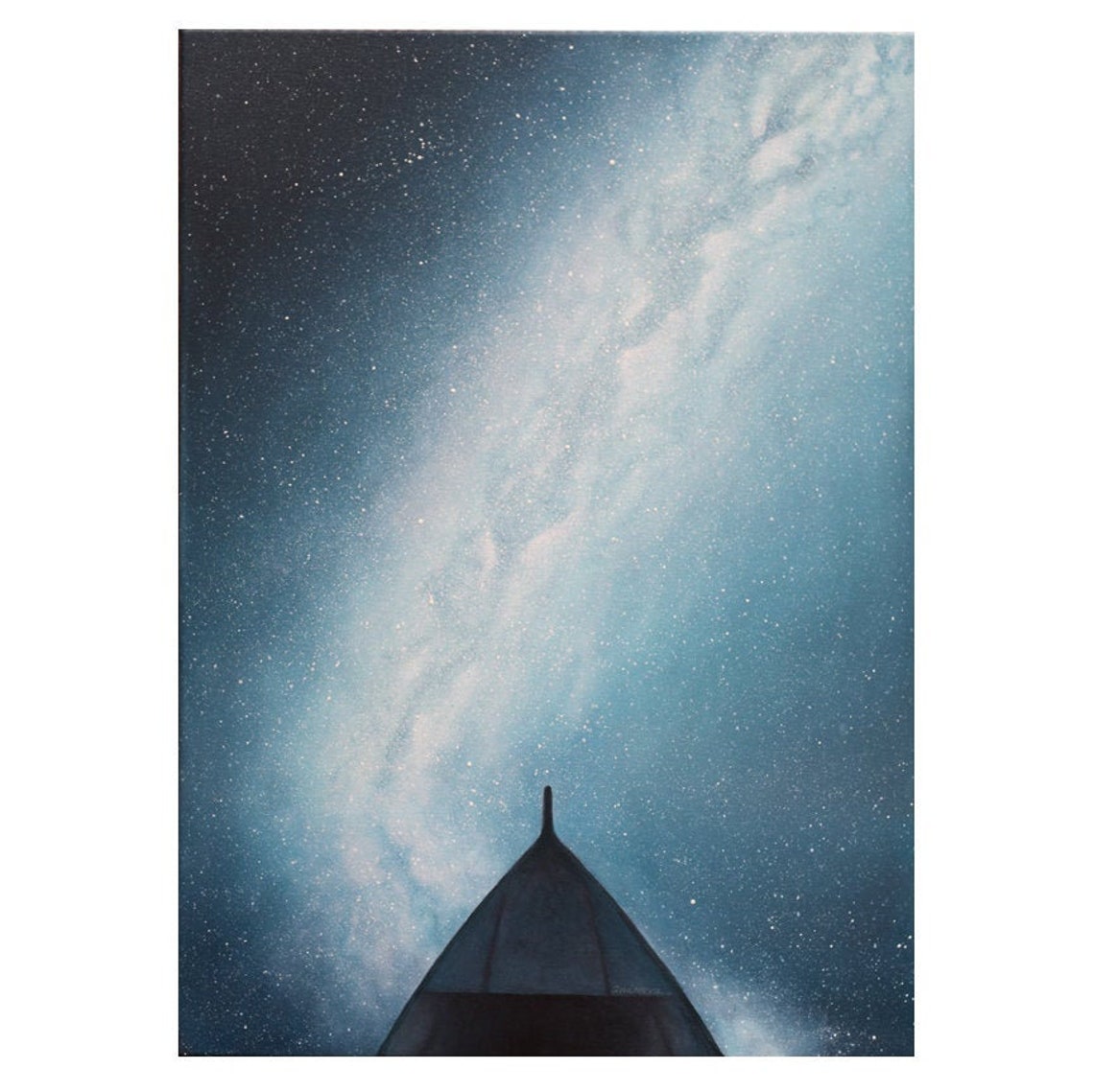 Milky Way original oil painting | Etsy