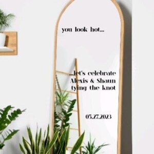 You Look Hot. Let's Celebrate Tying the Knot Sign Decals. Welcome ...