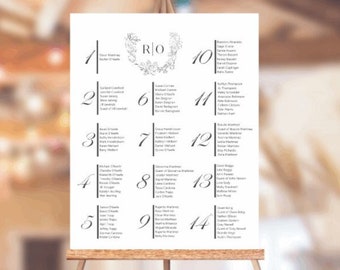 Seating Chart Stickers - Etsy
