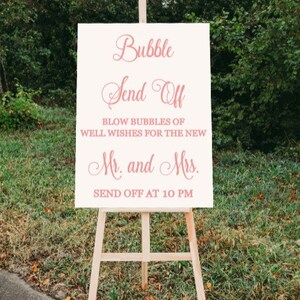 Bubble Send off Decals. Wedding Stickers. Wedding Sign Decals. Wedding ...