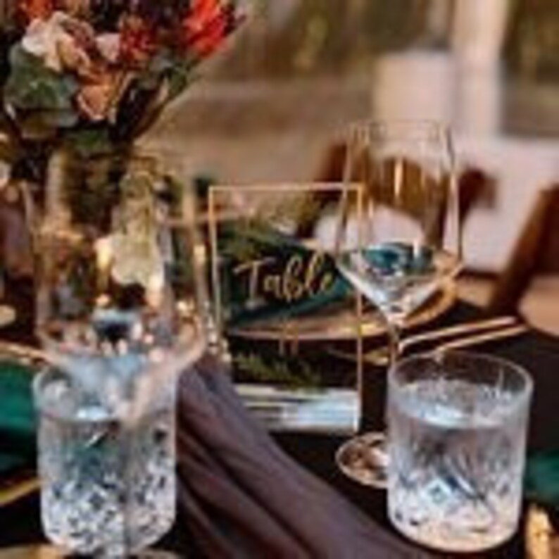 Table Number Decals. Vinyl Table Numbers. Stickers for Table - Etsy