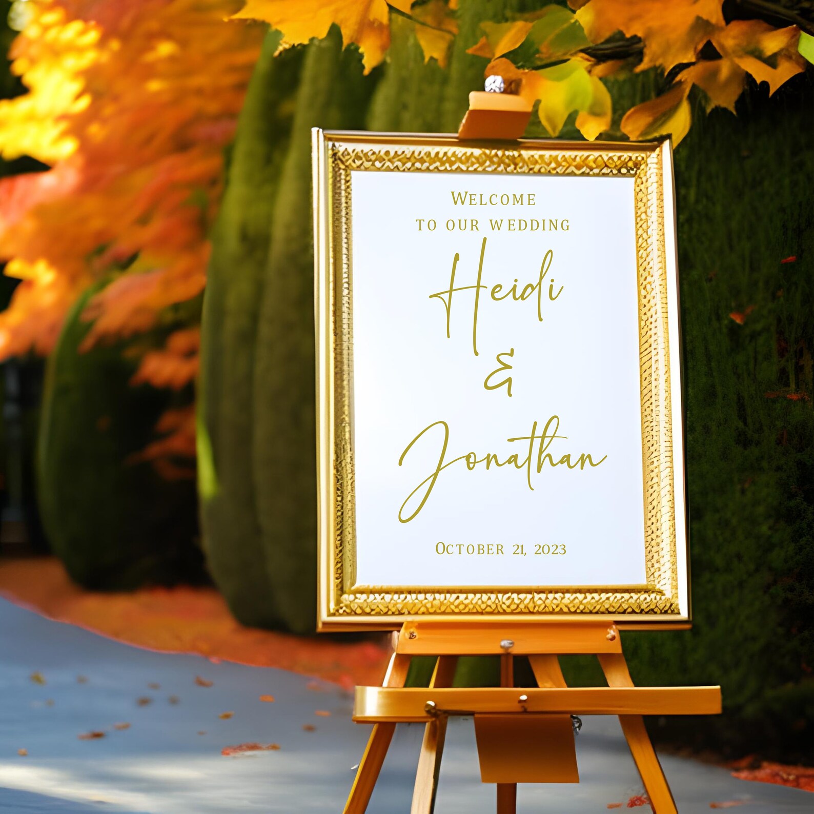 Wedding Welcome Sign Decals. Welcome Wedding Sign Stickers. Vinyl ...