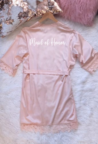 Iron on for Bridal Robes. Personalized Bridal Party Robes With - Etsy