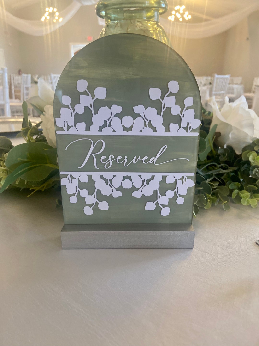 Reserved Decal. Reserved Table Decal for Weddings or Events. Vinyl ...