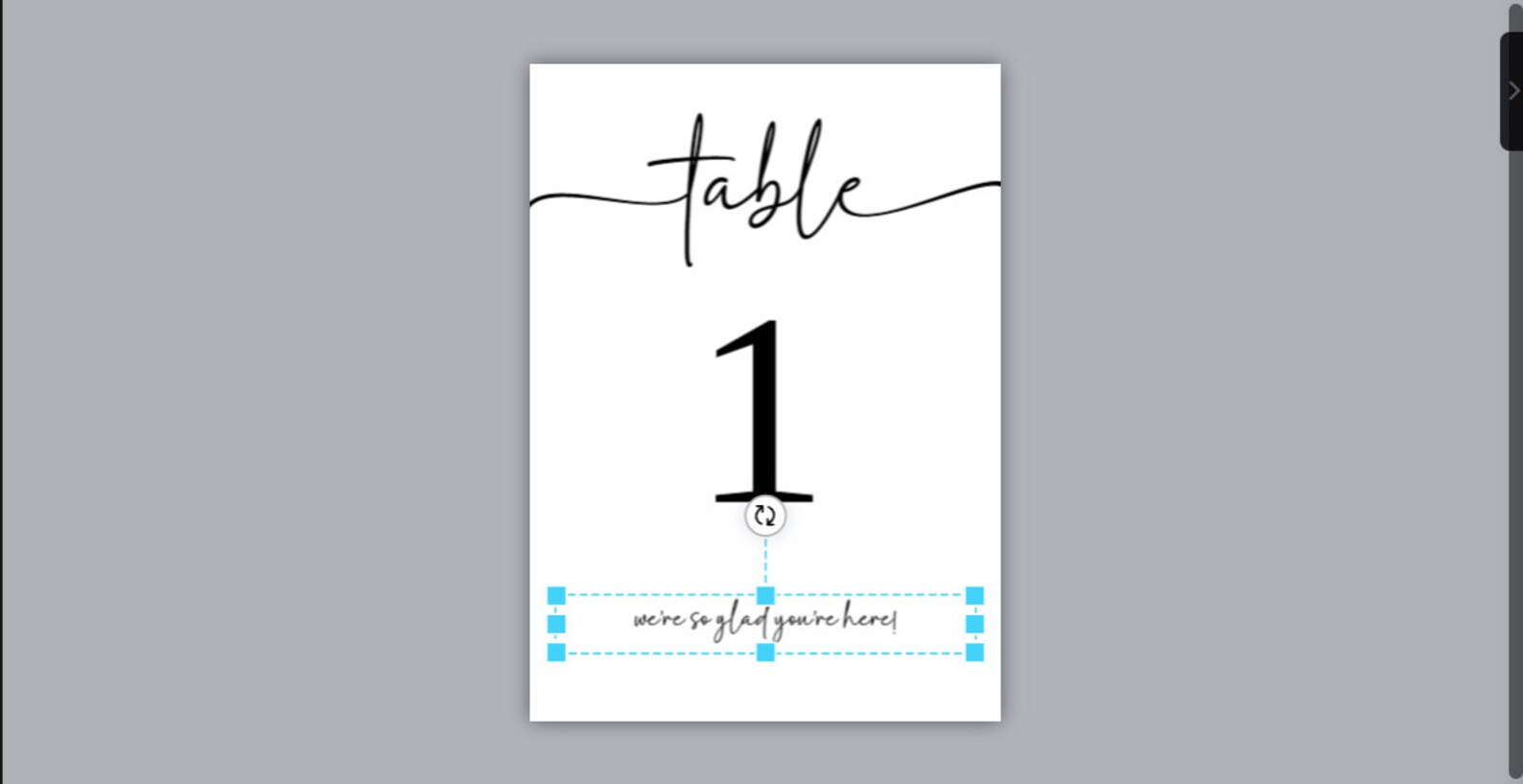 Printable Table Number Template. Editable Table Number Templett ...