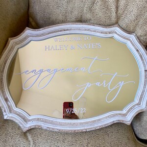 Engagement Sign Decals. Engagement Party Signs. Welcome to Our ...