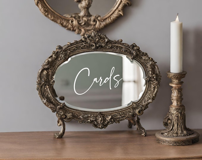 Cards Decal Wedding Card Box Decal Decal Only Wedding Decal Sticker ...