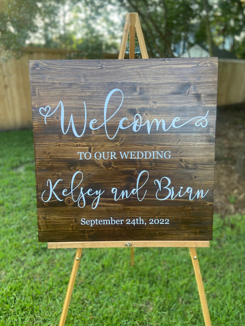 Wedding Welcome Sign Decals. Welcome Wedding Sign Stickers. Wedding ...