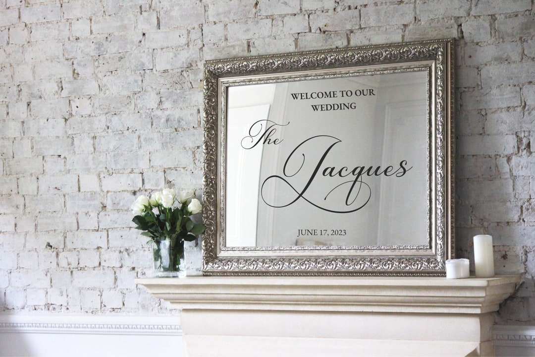 Wedding Welcome Sign Decals. Welcome Wedding Sign Stickers. Vinyl ...
