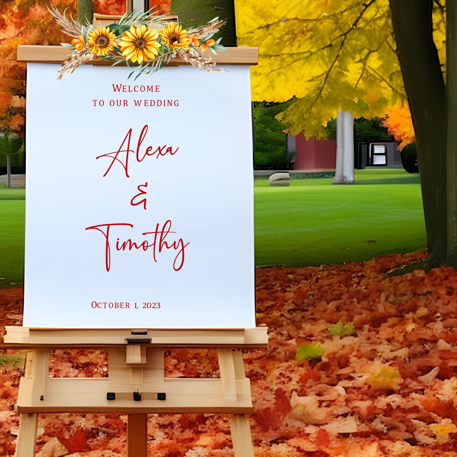 Wedding Welcome Sign Decals. Welcome Wedding Sign Stickers. Vinyl ...