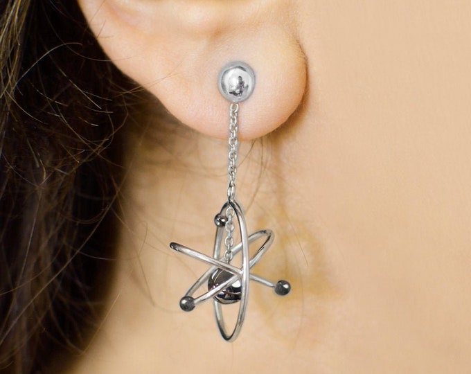 Awesome Atoms Earrings 3D Atom Earrings, Unique Earrings, Science Gifts ...