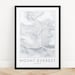 Mount Everest Topographic Map Print, Contour Lines Map Print, Mount ...