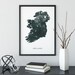 Ireland Map Watercolour Print, Watercolor Map Art, Ireland Map Poster ...