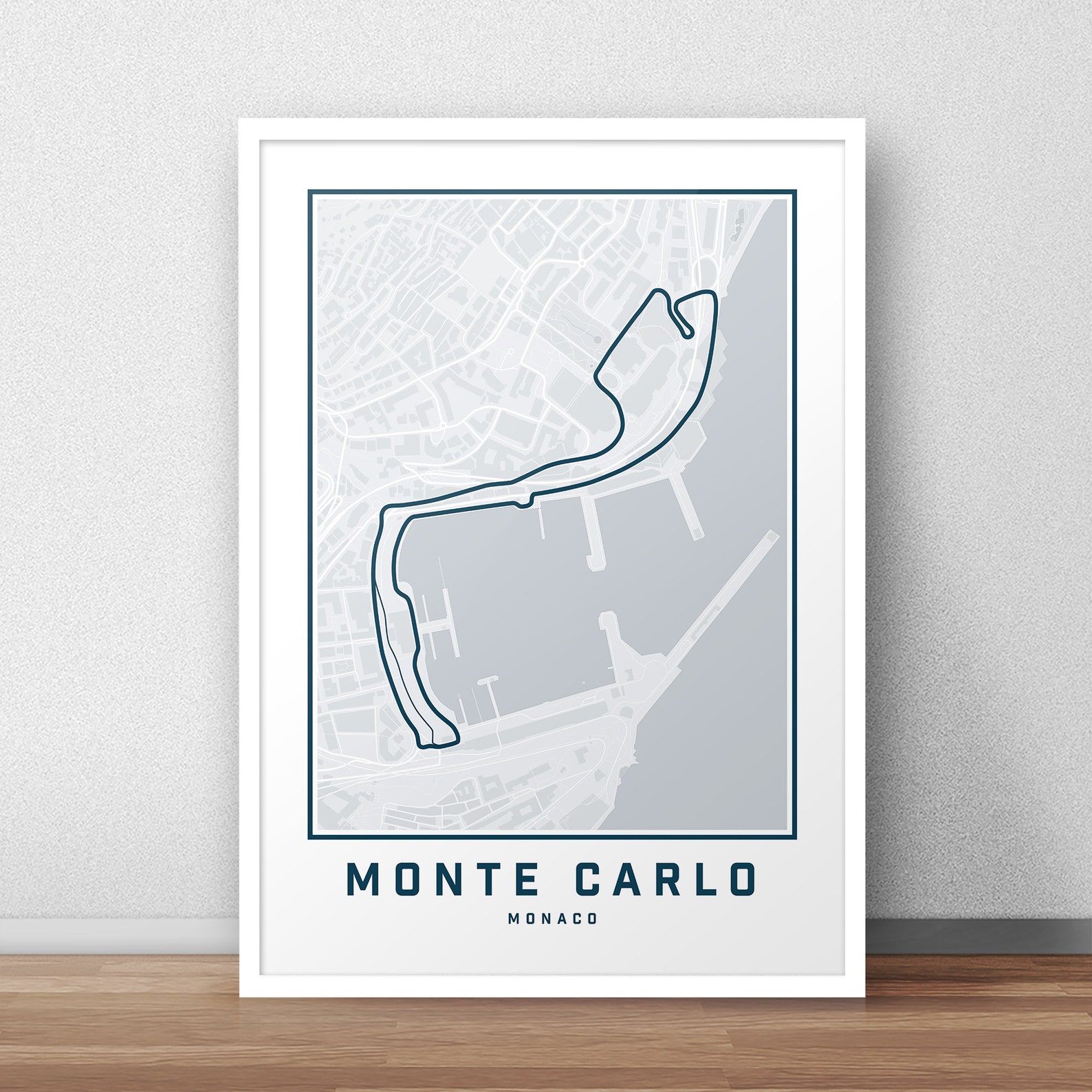 Monaco Formula 1 Map Print F1 Poster Formula 1 Prints | Etsy