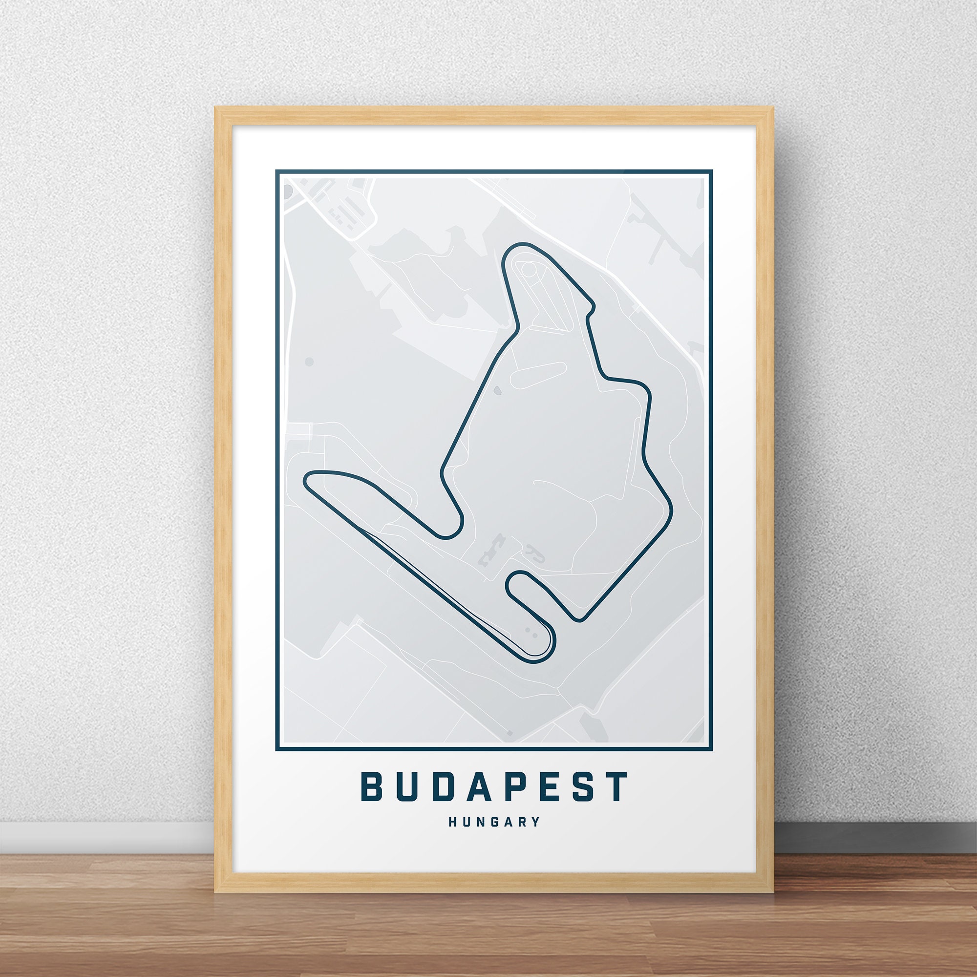 Budapest Formula 1 Map Print Hungaroring F1 Poster Formula 1 - Etsy