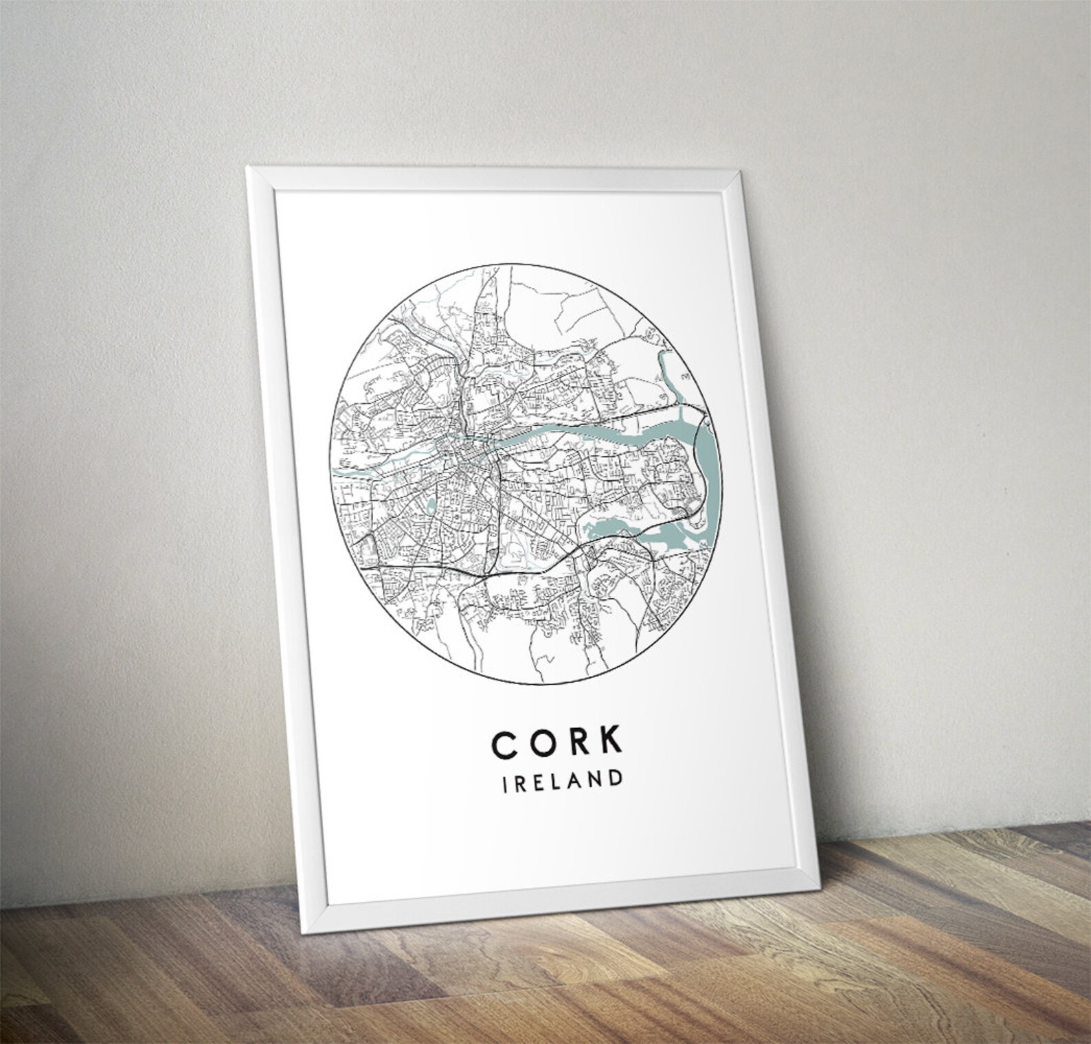 Cork City Map Printable, Street Map Art, Cork Map Print, City Map Wall ...
