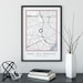 Parc Des Princes Stadium Map Print, Paris Saint-germain Print, Football ...