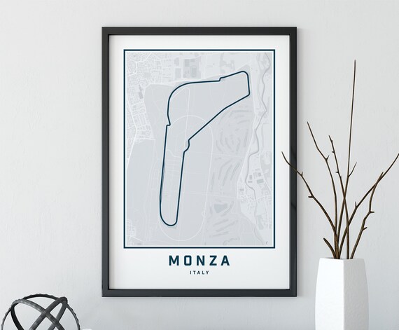 Monza Formula 1 Map Print F1 Poster Formula 1 Prints - Etsy