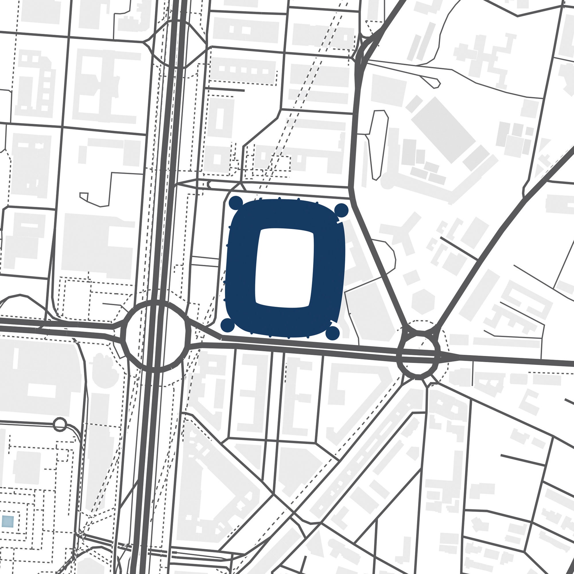 Santiago Bernabeu Stadium Map Print, Real Madrid Print, Football Club ...